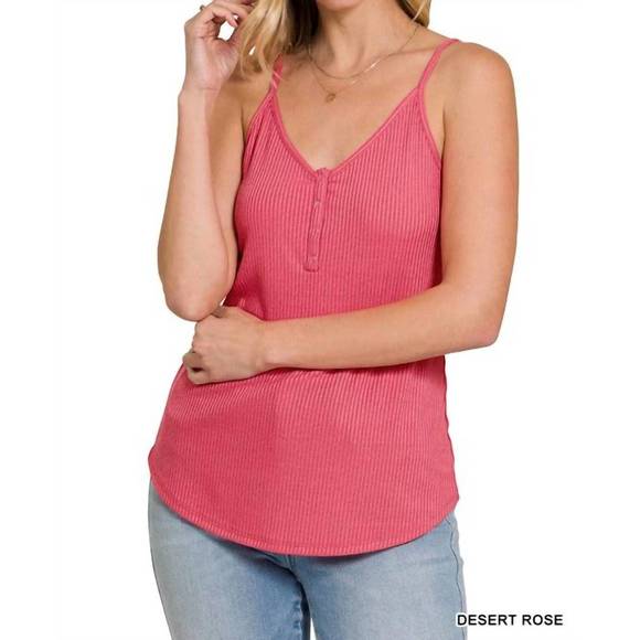 Zenana Outfitters | Tops | New Zenana All Day Ribbed Cami In Desert ...